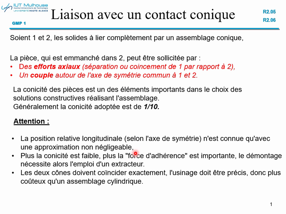 UHA.Pod - Liaison Encastrement S2 - Contact Conique Pr…
