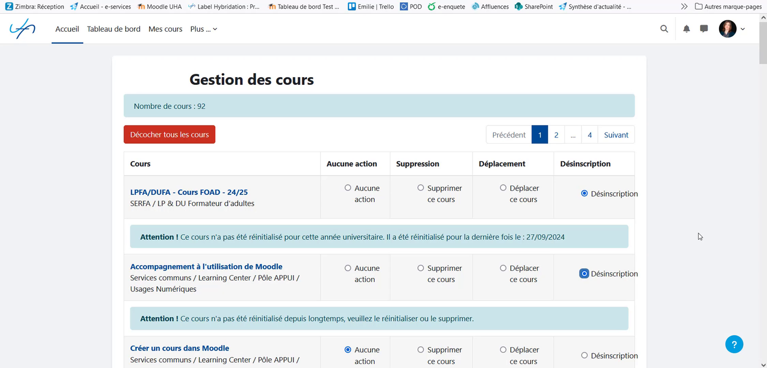 UHA.Pod - Gérer Ses Cours Moodle